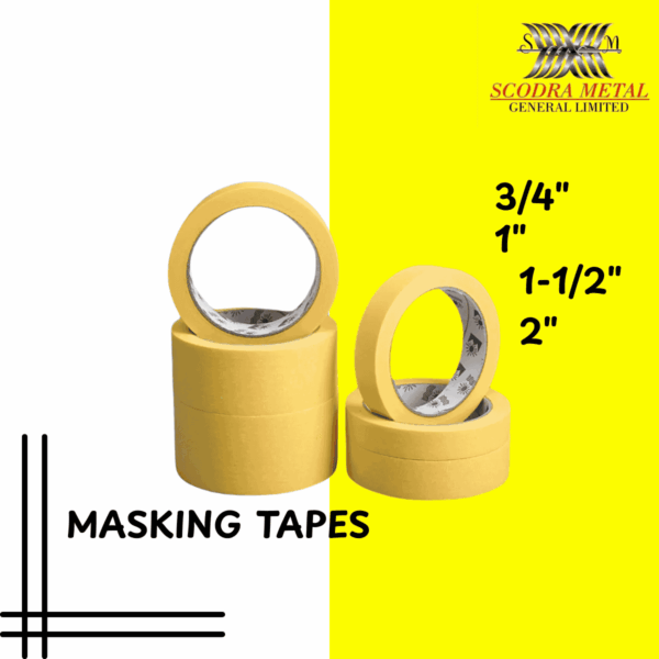 Masking Tapes - Scodra Metal General Ltd | Quality Steel & Hardware ...
