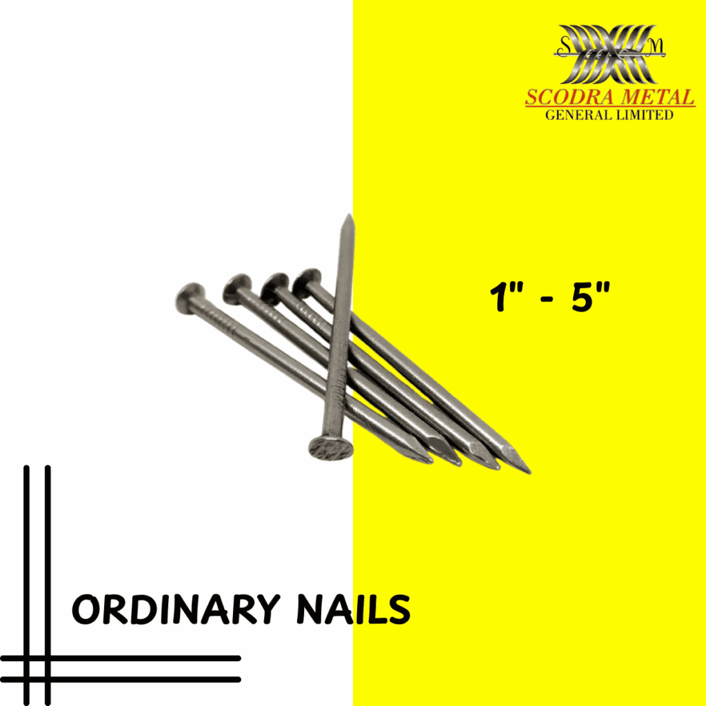 Ordinary Nails per KG/50KG Bag (1″-5″) - Scodra Metal General Ltd ...