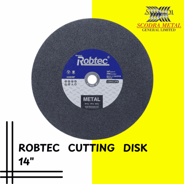 Robtec Cutting Disk 14″ - Scodra Metal General Ltd | Quality Steel ...